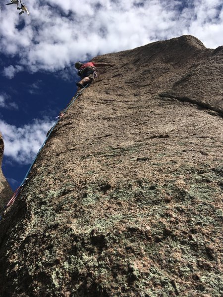 Rock Climb The Arete, Central Arizona