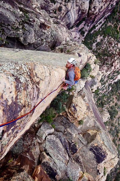 Rock Climb Blade Runner (aka The Ginger Arête), Red Rocks