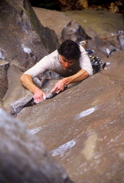 Kevin Rauch leading Superstition on gear ( and first bolt ) circa 2003.