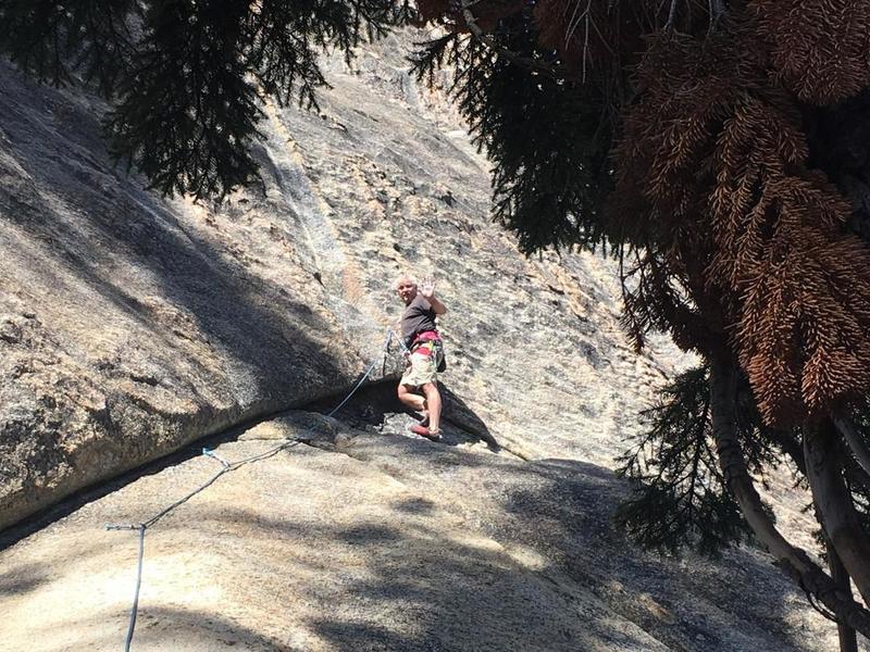 Rock Climbing in Hidden Eagle, Western Sierra