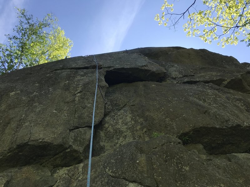 Rock Climb Layback, Monadnock Region