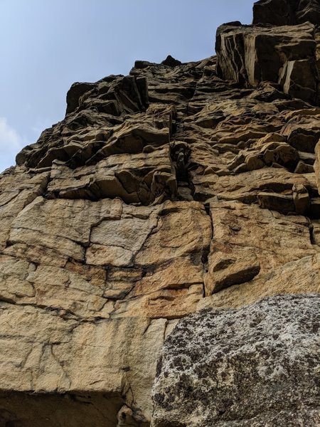 Rock Climb Overhanging Overhang, The Gunks