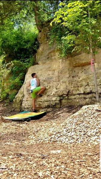 Climb Half Moon Slab, South