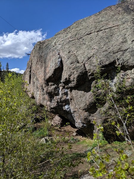 Climbing in Giant Boulder Uphill From Minturn Mile Boulder, Eagle/Vail ...