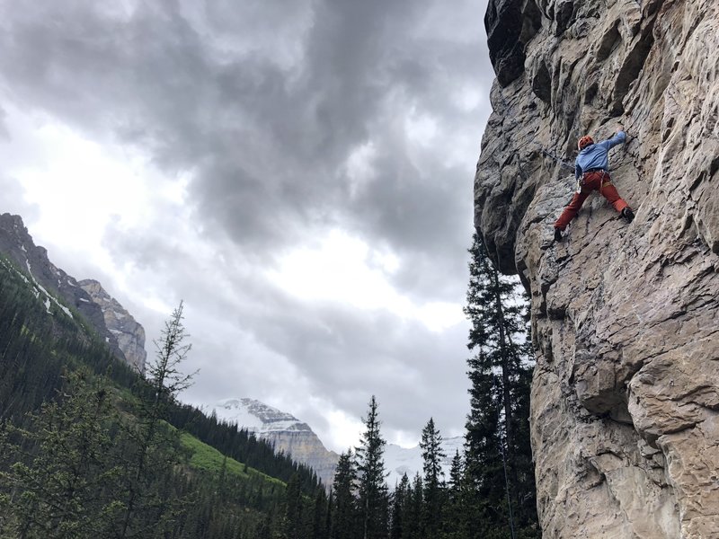 Rock Climb The Black Knight, Banff National Park