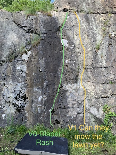 Climbing in Waitts Mountain Cliff, Greater Boston