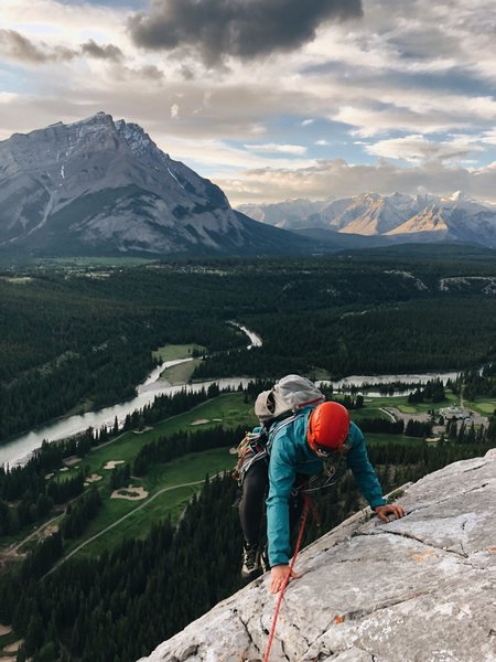Rock Climb Rundlehorn, Banff National Park