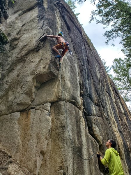 Rock Climbing in Difficult Wall aka Difficult Cliff, Independence Pass