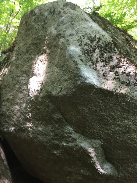 Climbing in Alcove Boulder, *Whitehorse Ledge