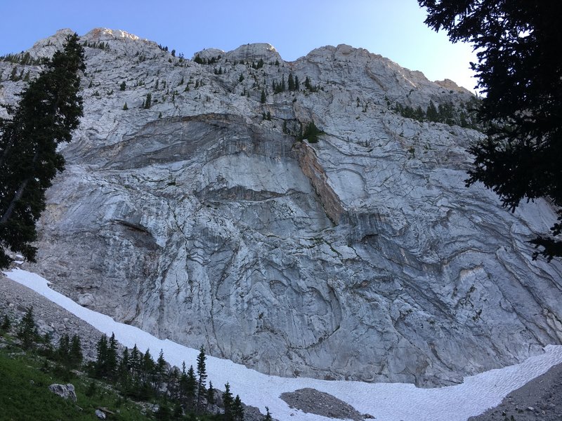 The north east face of Ross Peak