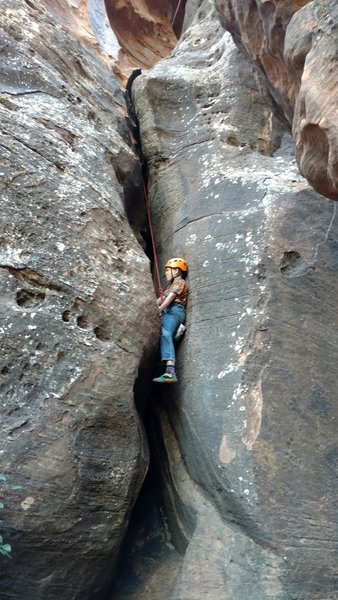 Rock Climbing in Lambs Knoll, Southwest Utah