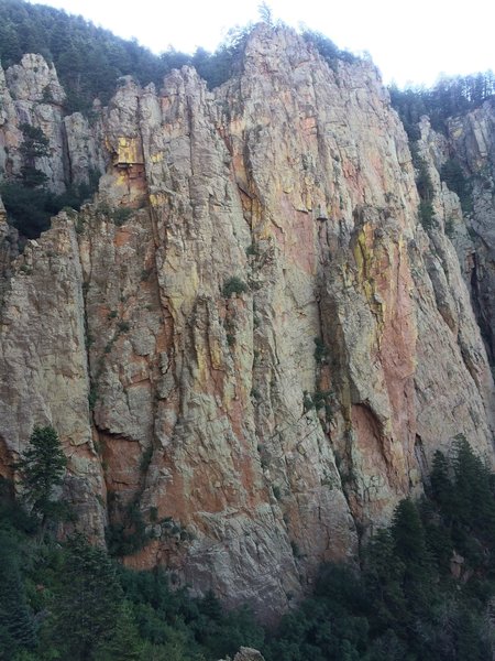 Rock Climbing in Bush Shark Area, Sandia Mountains