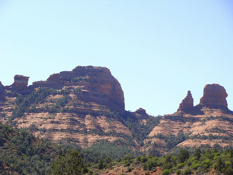 The North side of the Moose's Butte area formations. Left to right ...