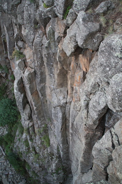 Rock Climbing in Pillar Wall, Northern Arizona