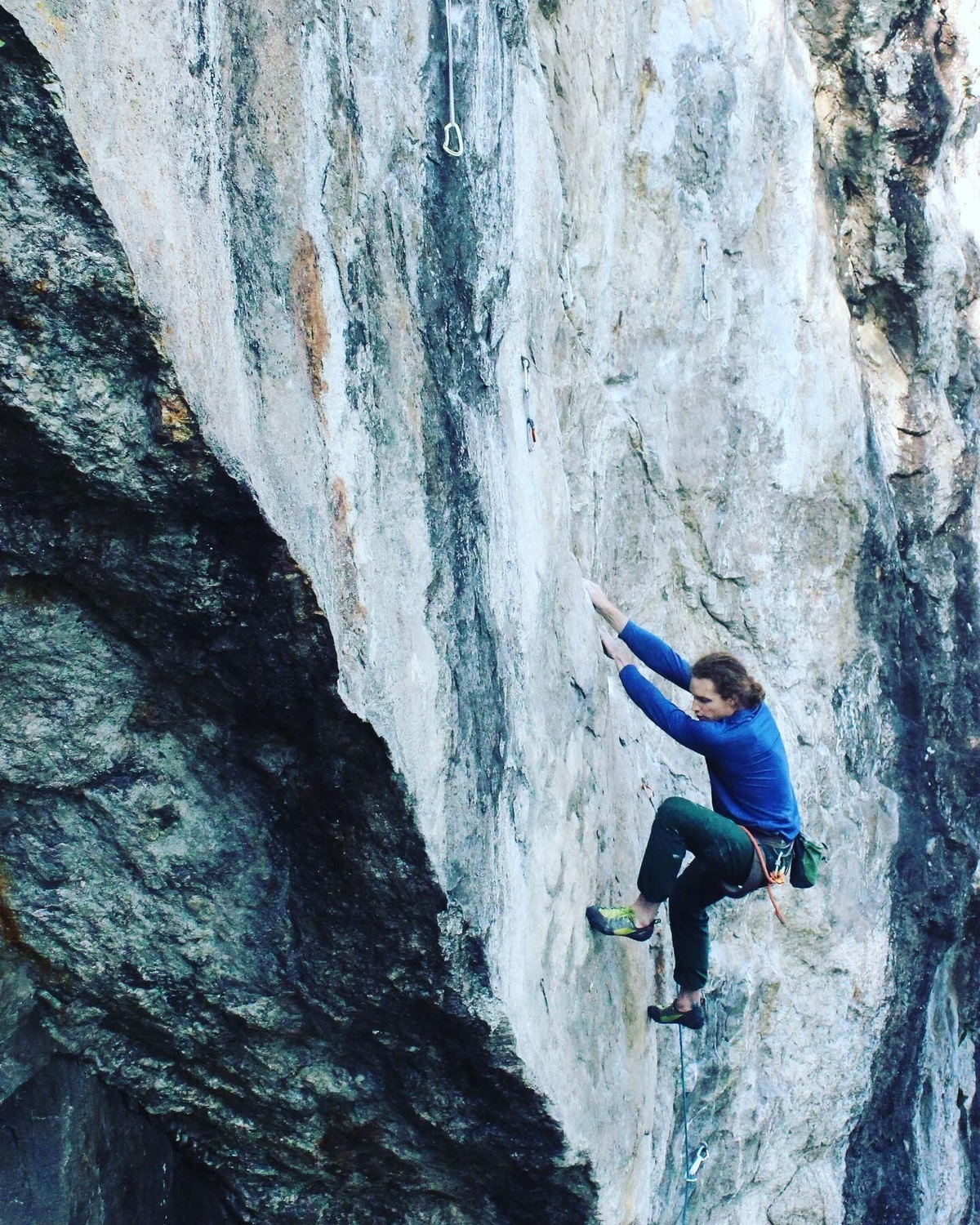 Evan getting into the traverse bit