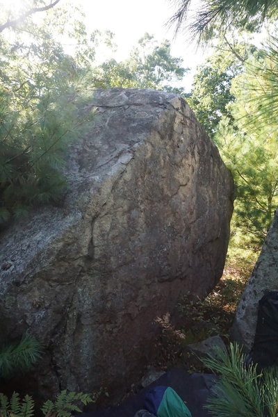 The God side of the "split" part of the Split Boulder.