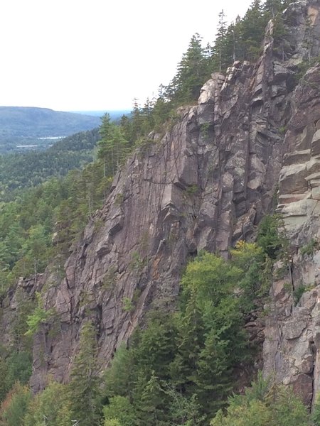 Rock Climbing in Amphitheatre, New Brunswick