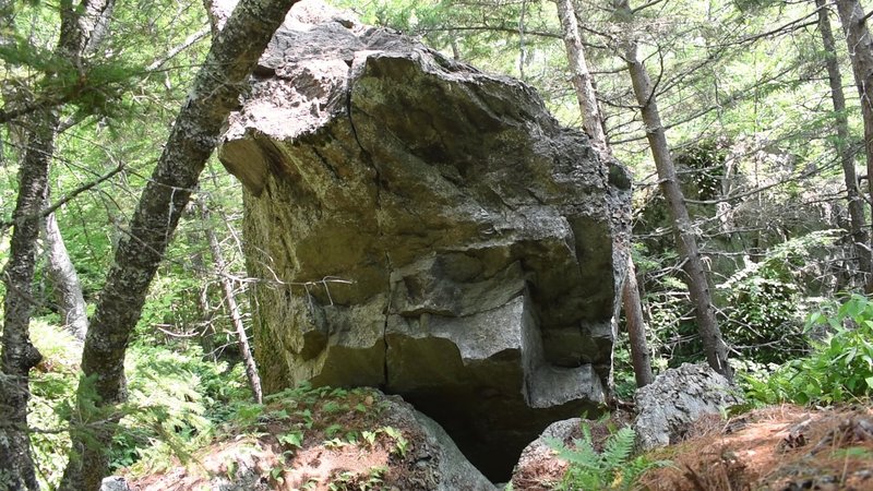 Bouldering in Beaver Block, *Rumney