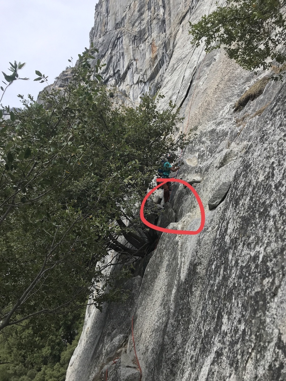 Watch out for the huge loose death flake at the base of pitch 3!