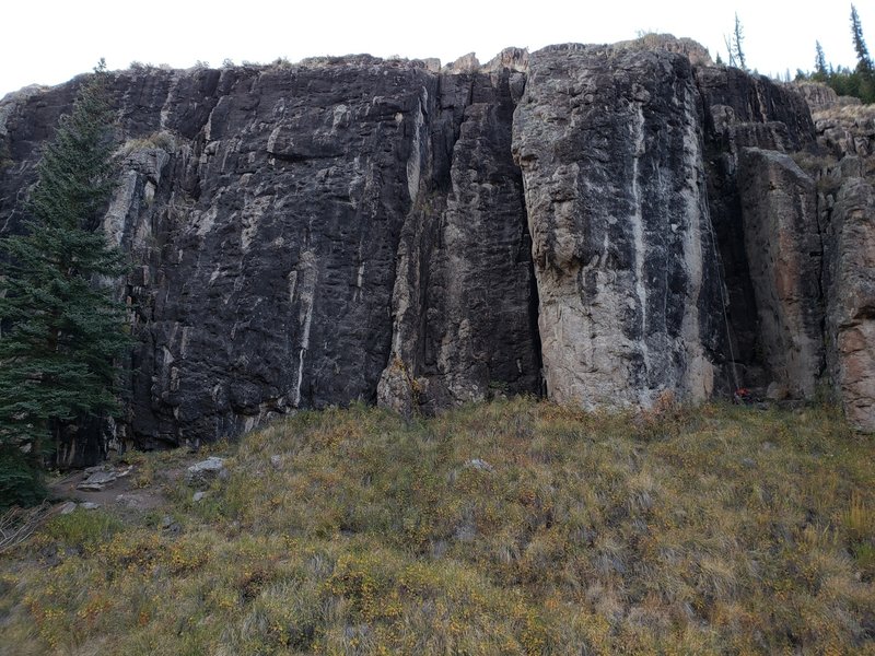 Rock Climbing in Long Cliff, San Luis Valley
