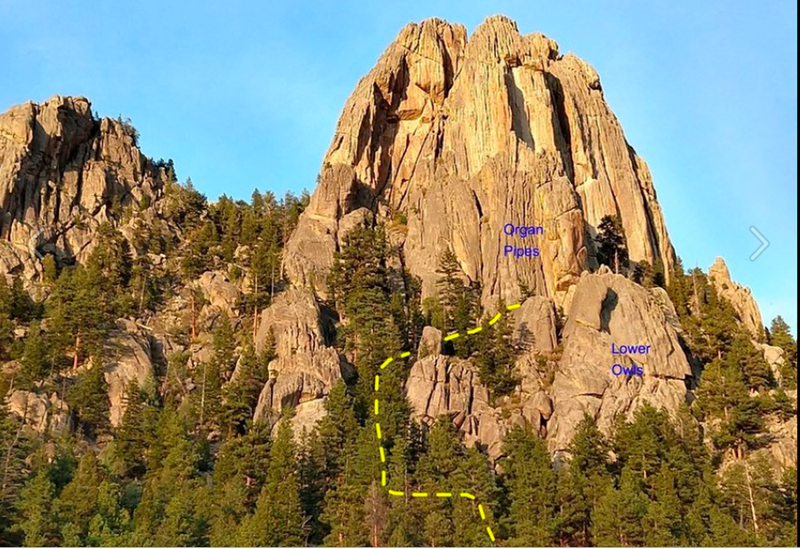 Rock Climbing in Rock One, Lumpy Ridge