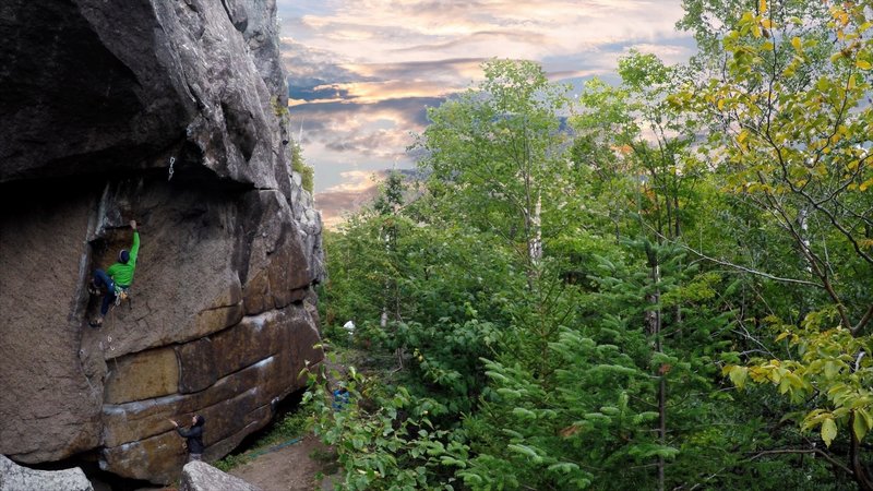 Rock Climbing in Impériale, Val-David