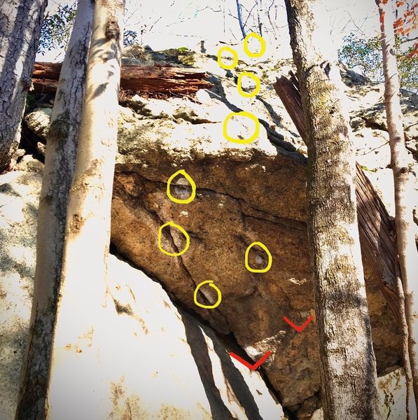 Climbing in Hillside Boulders, CT Bouldering