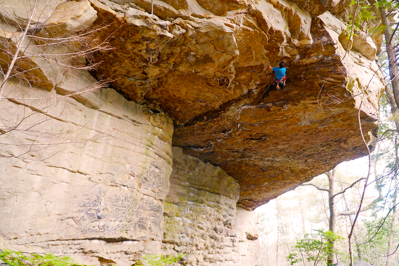 Rock Climbing in Stephen King Library, Obed & Clear Creek