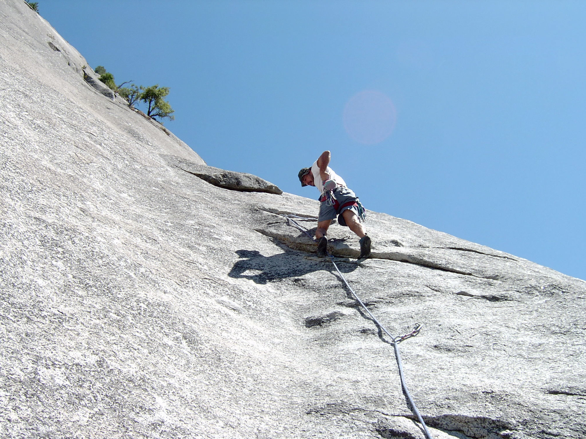 Charlie Tree having fun on, Maxine's Wall.
