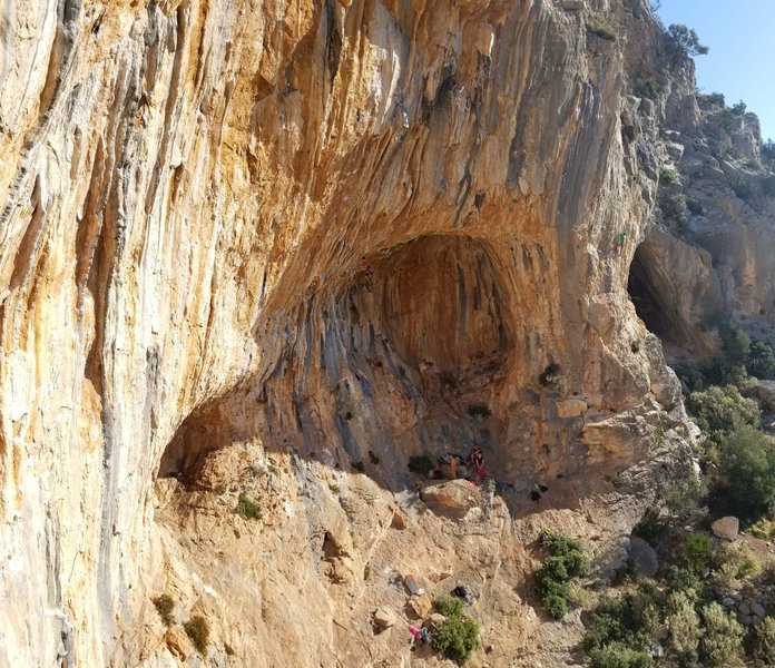 Rock Climbing in Twin Caves, Peloponnese