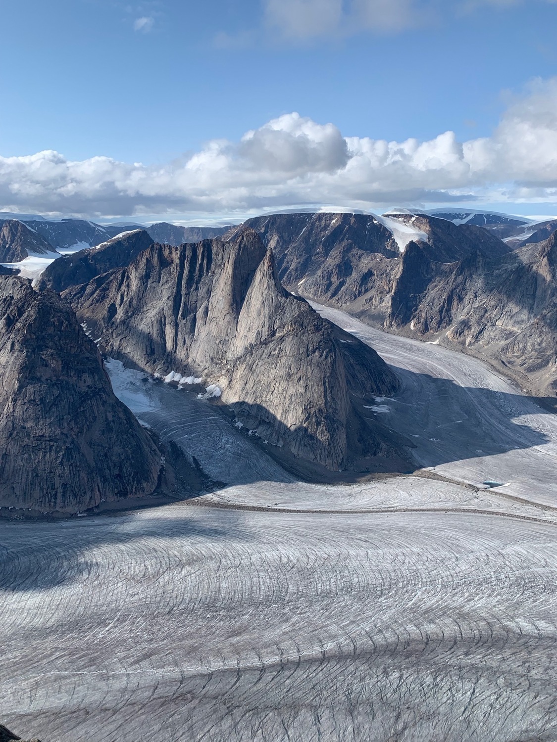 Twin towers of Mt. Loki as seen from the Summit of Mt. Asgard South Tower