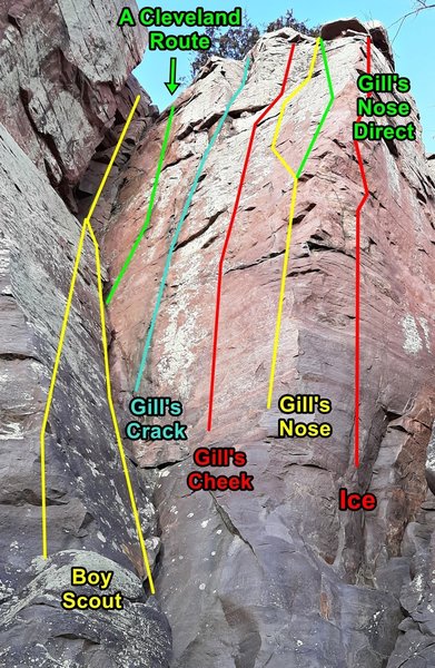 Rock Climb Gill's Cheek, Devil's Lake