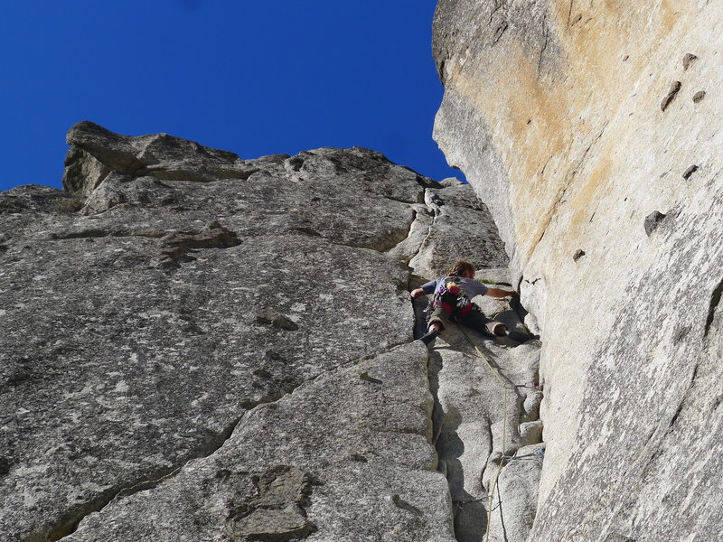 Josh having fun on, Keystone Corner.