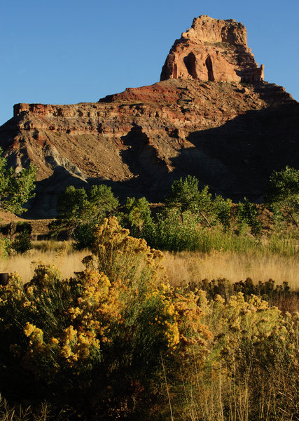 Rock Climbing in Assembly Hall Peak, San Rafael Swell