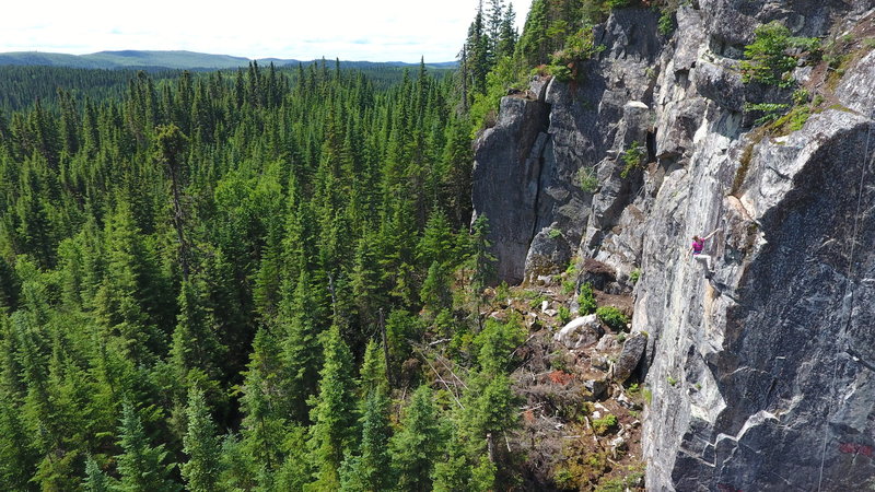 Rock Climb Mieux vaut tard que Chapais, Quebec