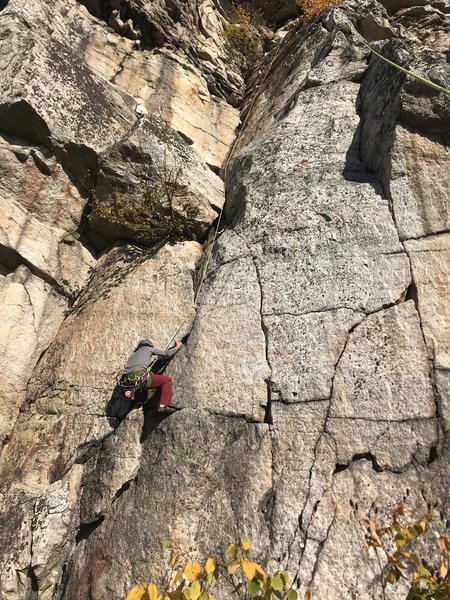 Rock Climb Mohonk Flake, The Gunks