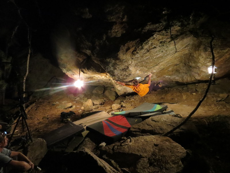 Climbing in Turtle Dome Boulders, The Needles Of Rushmore