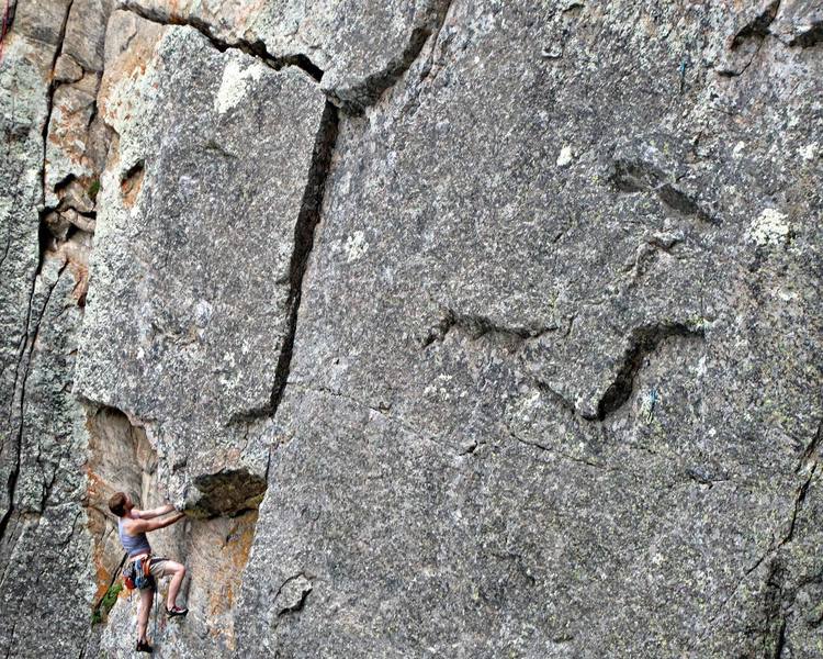 Rock Climb The Guillotine, Estes Park Valley