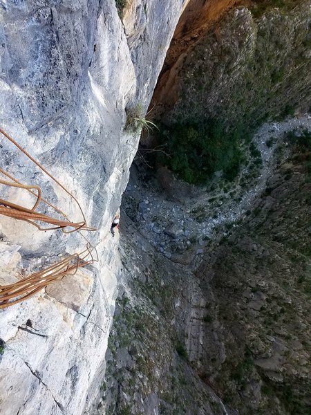 Rock Climbing in Cañón de la Sandía, Mexico
