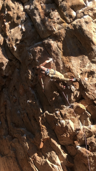 Getting into the first crux! Time to get savage!