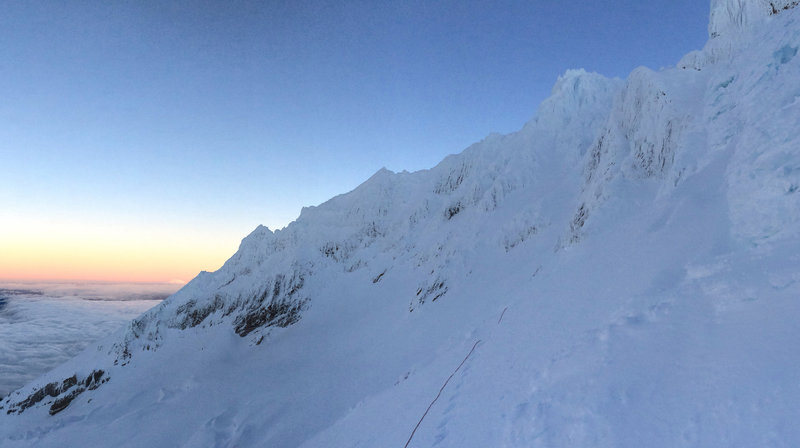 Yokum Ridge route topo, taken from Illumination Saddle