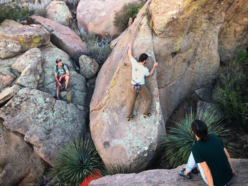 Bouldering in Snake Den, Organ Mountains