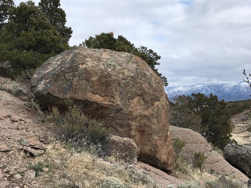 Climbing in The Cone Bouldering, Southwest Utah