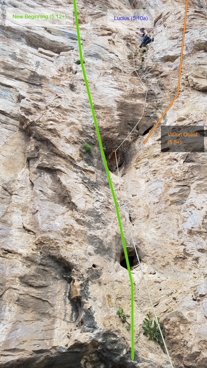 Carly Rees on Lucius (5.10a)