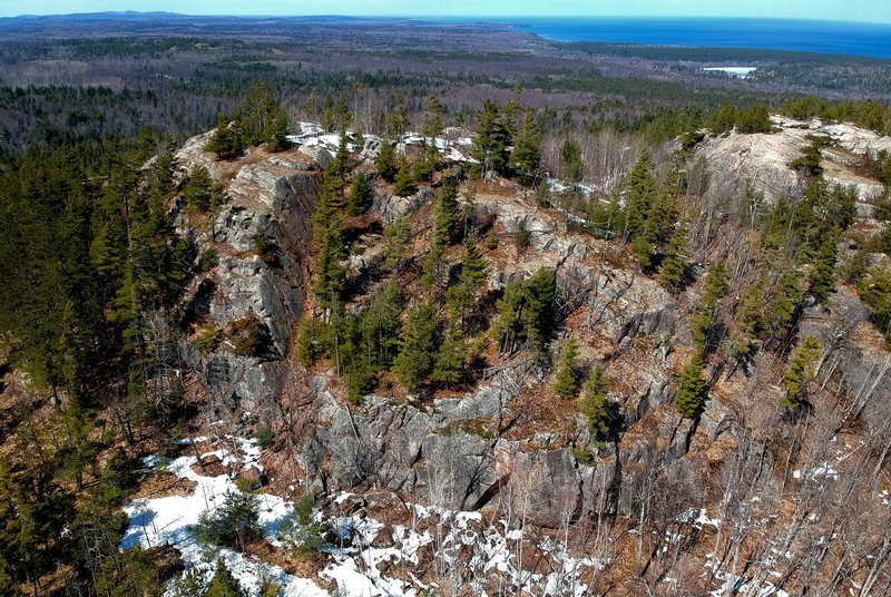 Rock Climbing in Hogback Mountain, Upper Peninsula