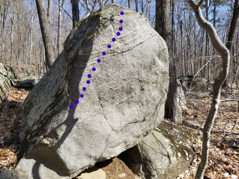 Climbing in Short Stop Boulders, Southeast / Seacoast