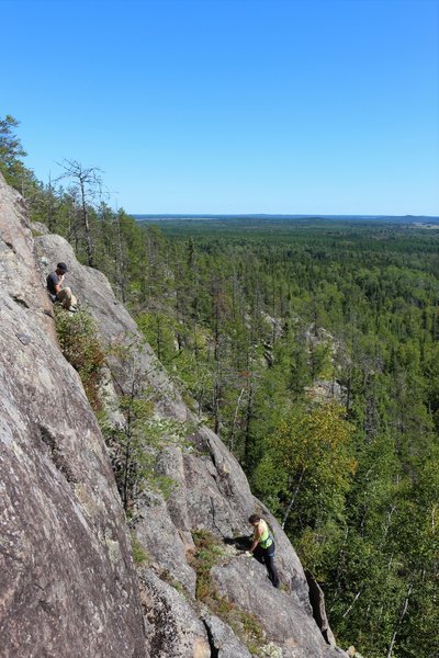 Rock Climbing in Le Sommet, Quebec