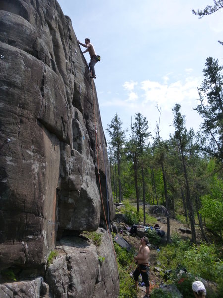 Rock Climbing in Le Camping, Quebec