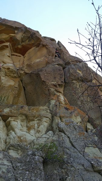 Climbing in Square Butte, Square Butte