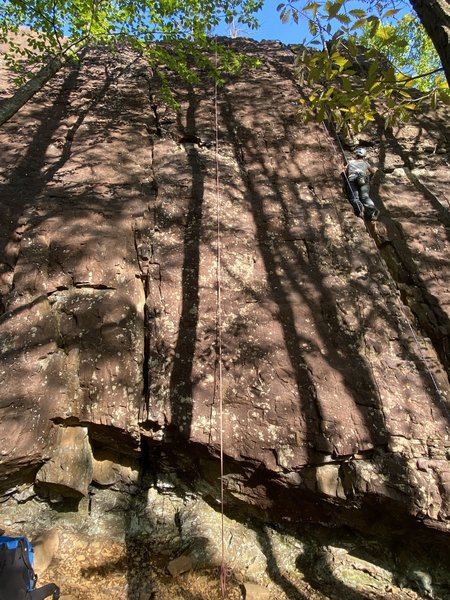 Rock Climbing in Cracked Wall, Central Valley